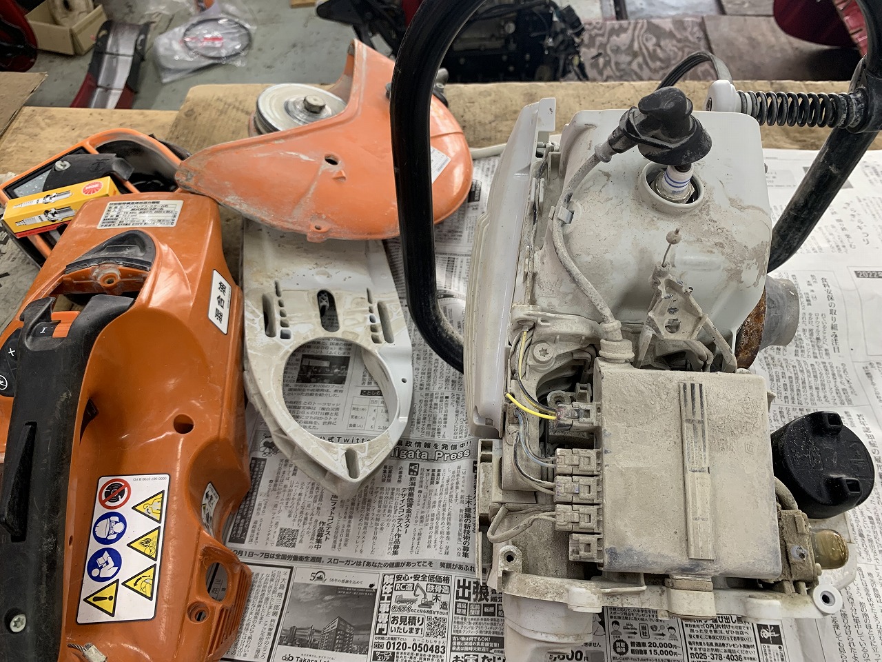 STIHL TS480i エンジン分解 ｜修理ブログ｜プラウ PLOW