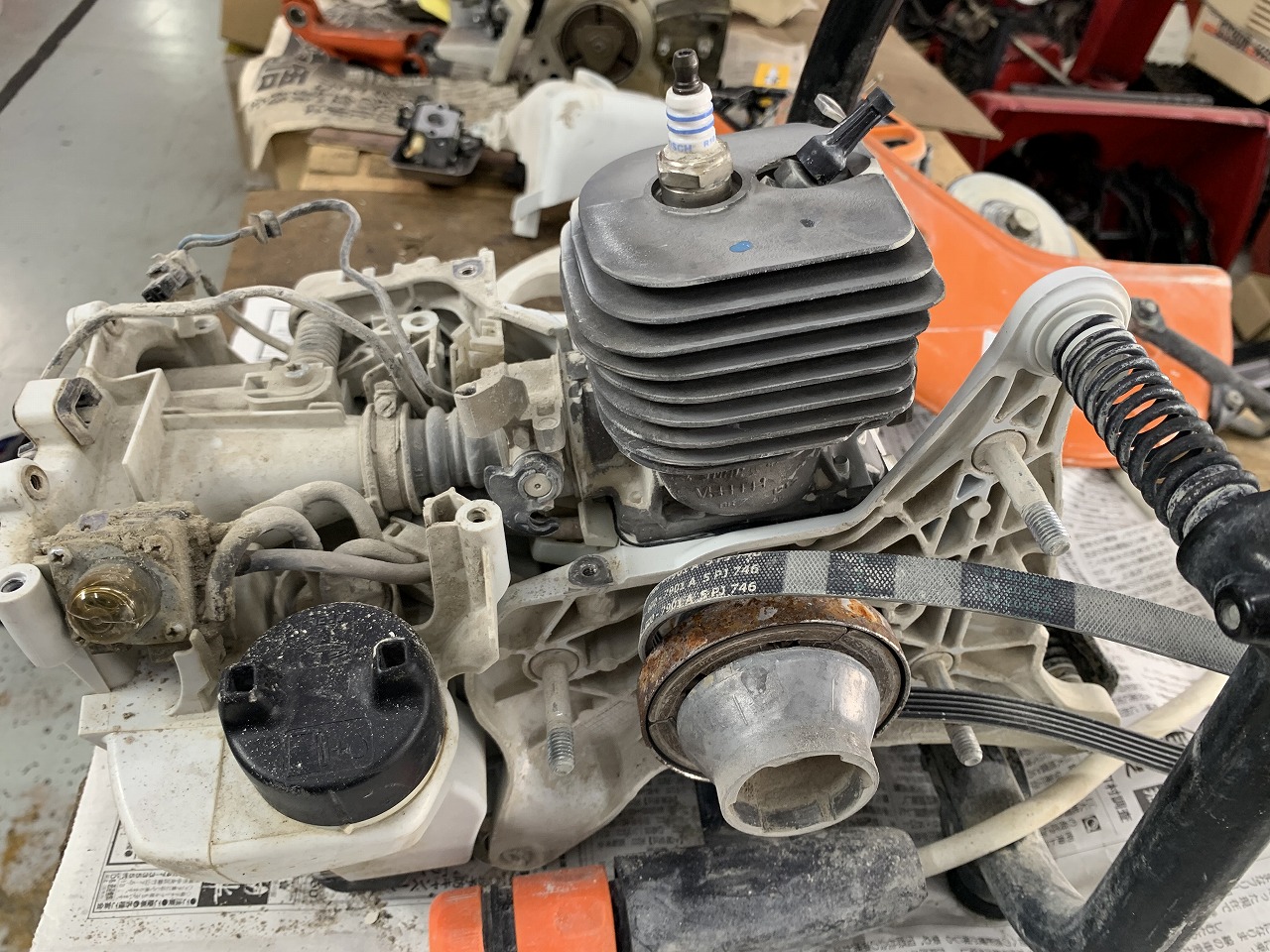 STIHL TS480i エンジン分解 ｜修理ブログ｜プラウ PLOW