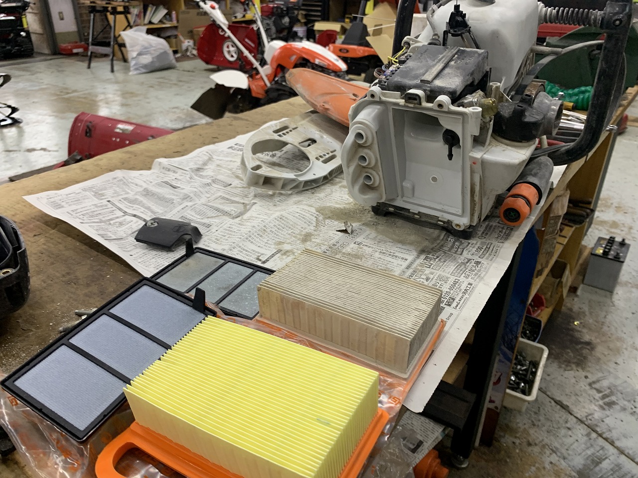 STIHL TS480i エンジン焼きつき修理 ｜修理ブログ｜プラウ PLOW