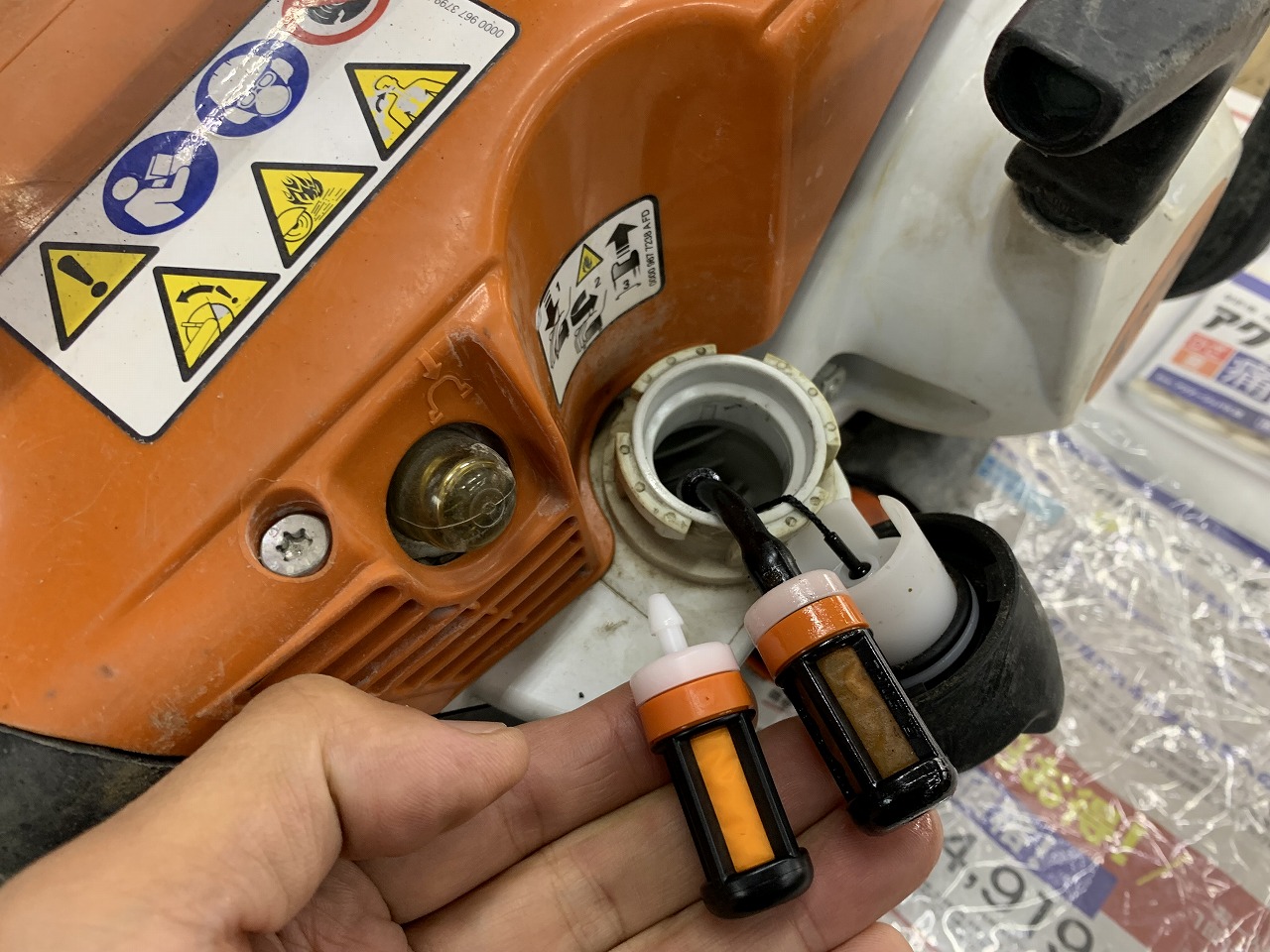 STIHL TS480i エンジン焼きつき修理 ｜修理ブログ｜プラウ PLOW