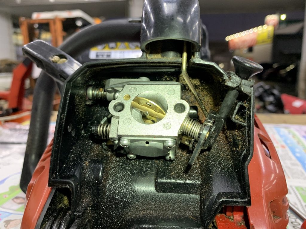 ゼノア G2501 7分くらい作業するとエンストして再始動不能になる。故障診断 ｜修理ブログ｜プラウ PLOW