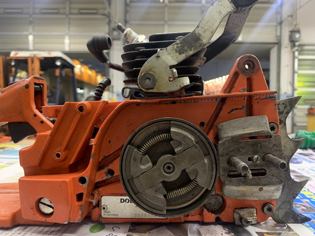 DOLMAR ドルマー 115i 機体清掃、見積り中 ｜修理ブログ｜プラウ PLOW