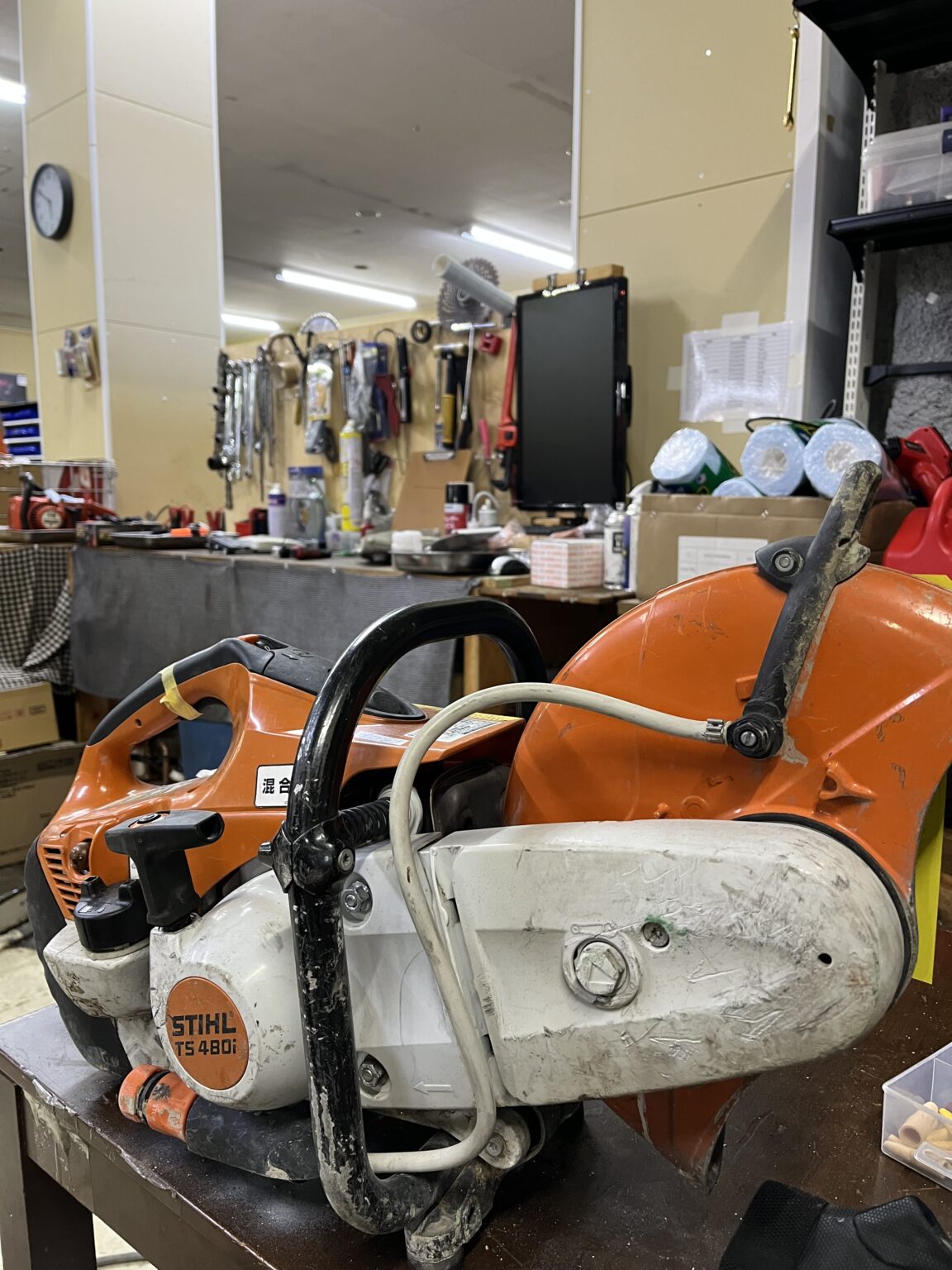 STIHL TS480i シリンダーピストン交換 ｜修理ブログ｜プラウ PLOW