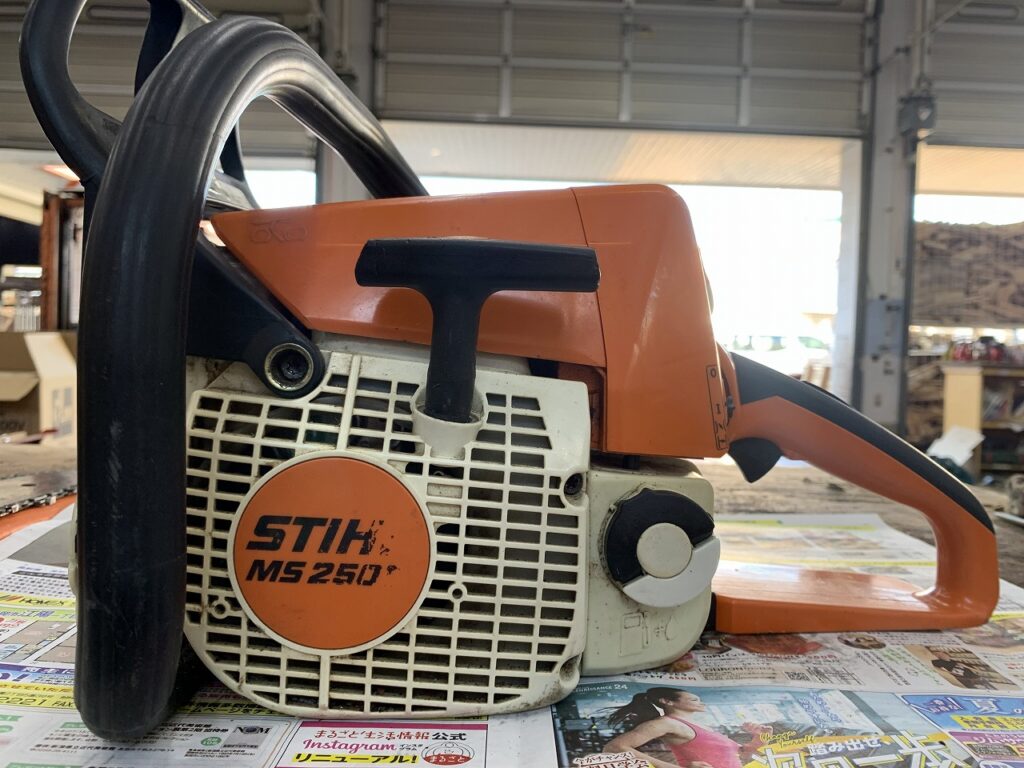 STIHL MS250C エンジンかからない、兵庫県から送られてきました。 ｜修理ブログ｜プラウ PLOW