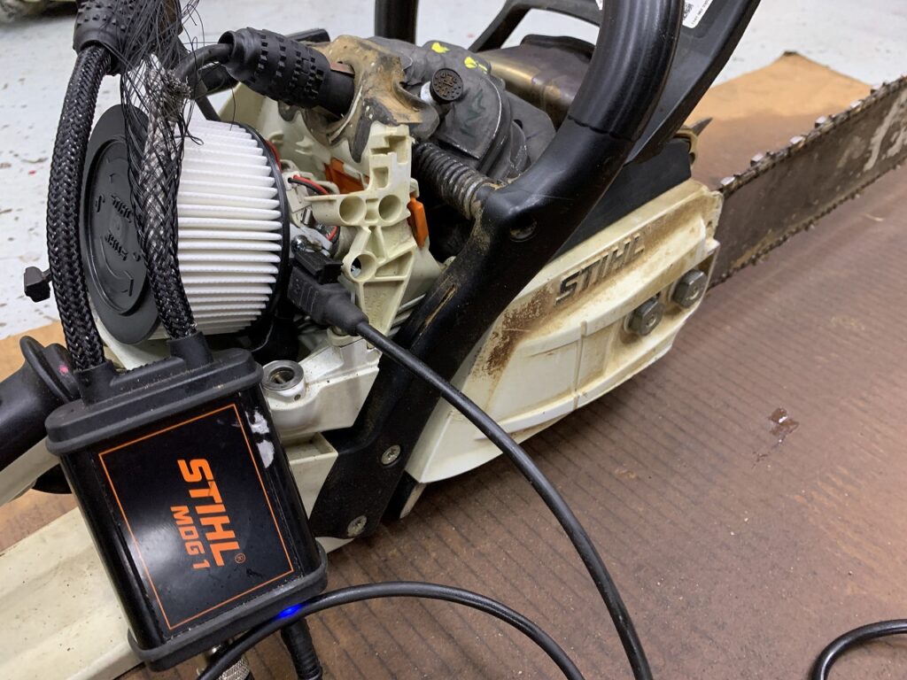 STIHL MS261C-M M-Tronic診断、較正 ｜修理ブログ｜プラウ PLOW