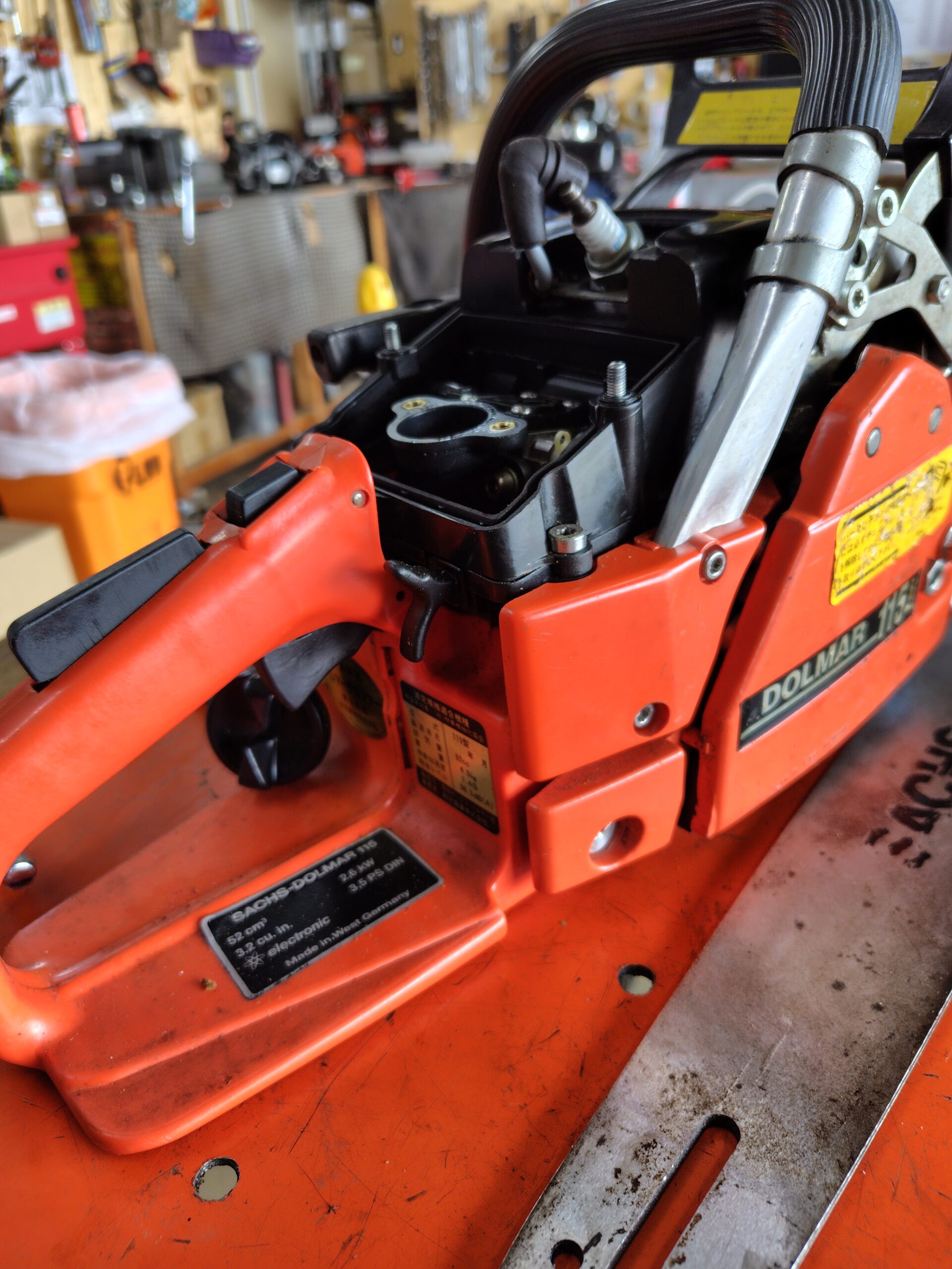 DOLMAR 115i 秋田県から到着 ｜修理ブログ｜プラウ PLOW